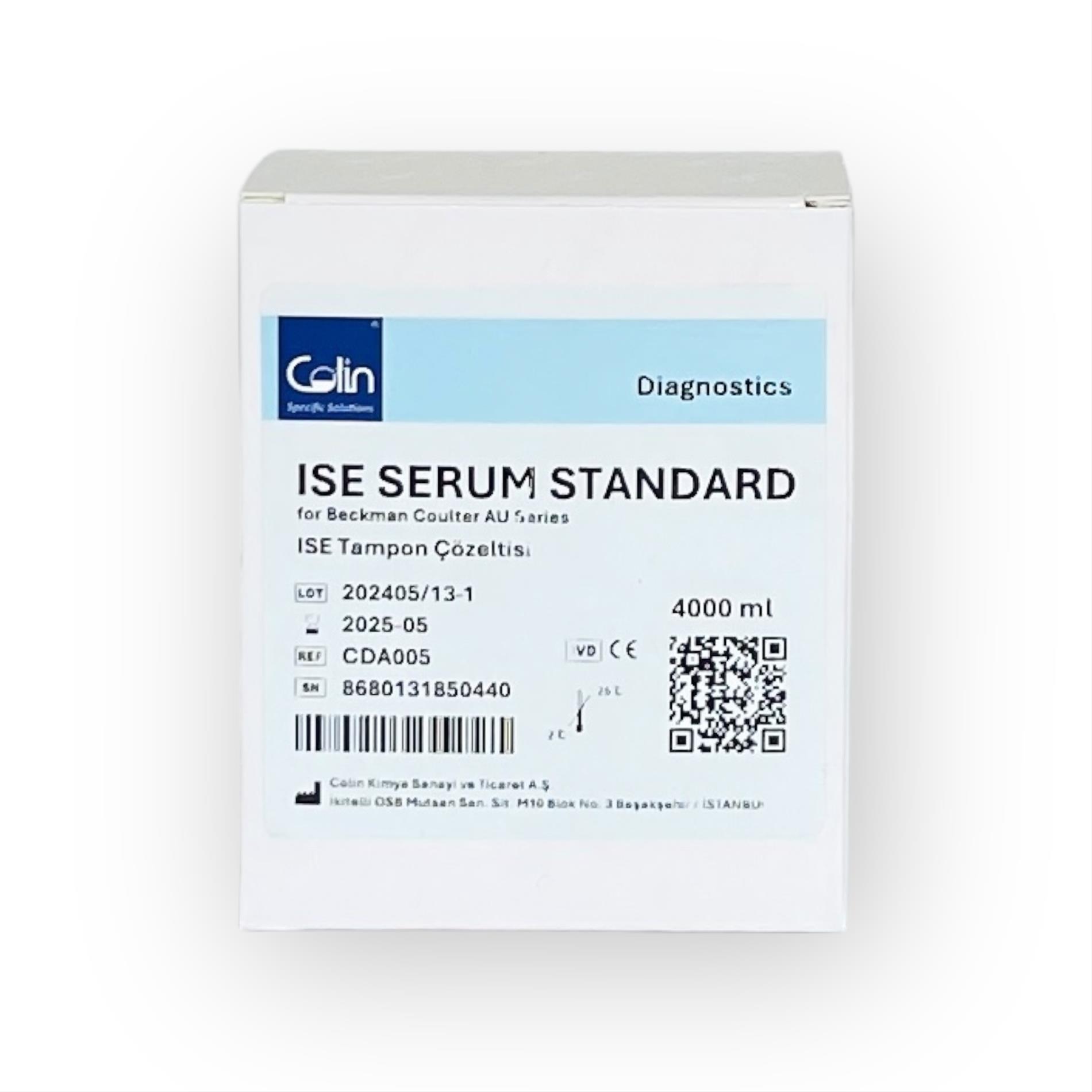 ISE Serum Standard (High + Low) - Kutu - Beckman Coulter AU Serisi için ...